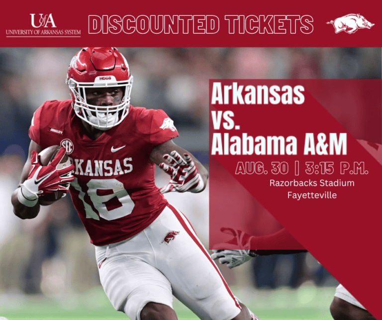 Arkansas vs. Arkansas State Discounted Tickets for UA System Families ...