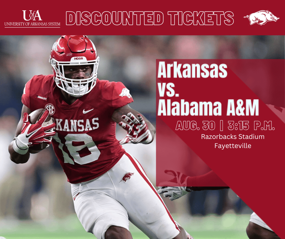 Arkansas vs. Arkansas State Discounted Tickets for UA System Families ...